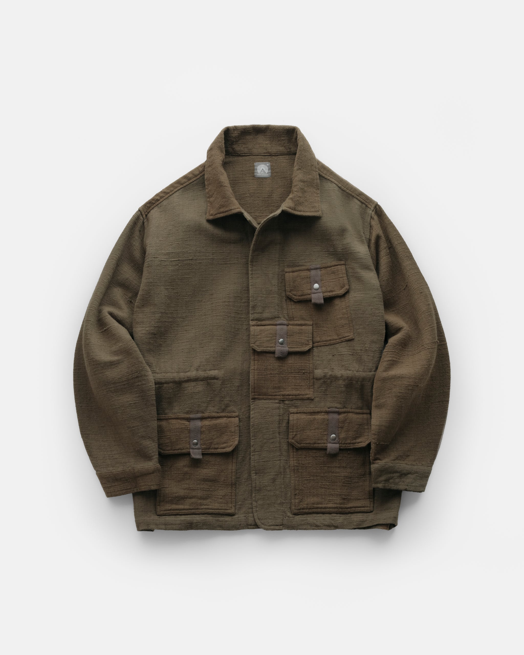 SETH FIELD JACKET - BURNT OLIVE / BEECH KHADI COTTON – 18 East